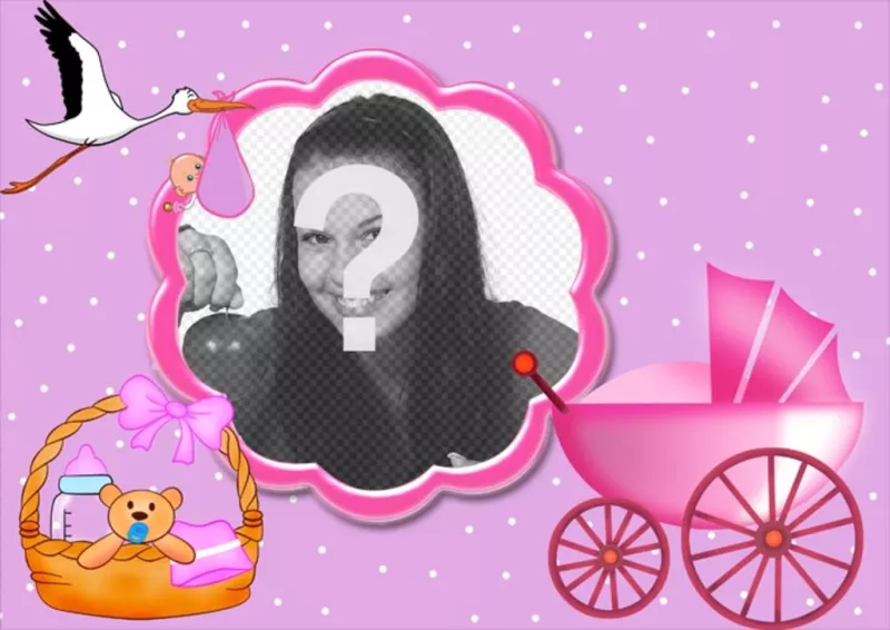 Marco para fotos color rosa ideal para enmarcar bebés. Aparecen ...