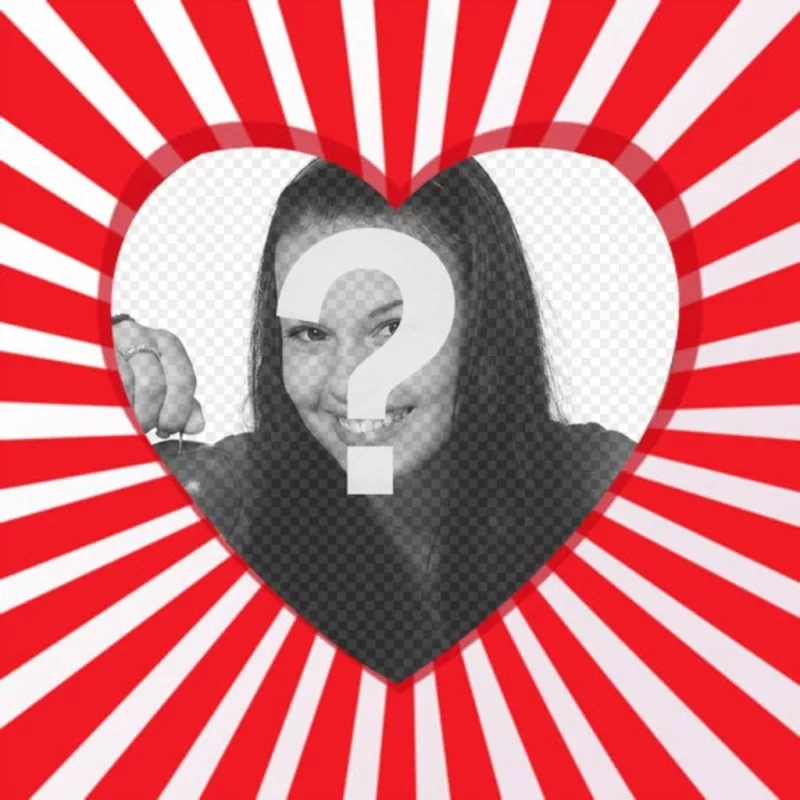 Decorar fotografias en forma de corazon - Fotoefectos