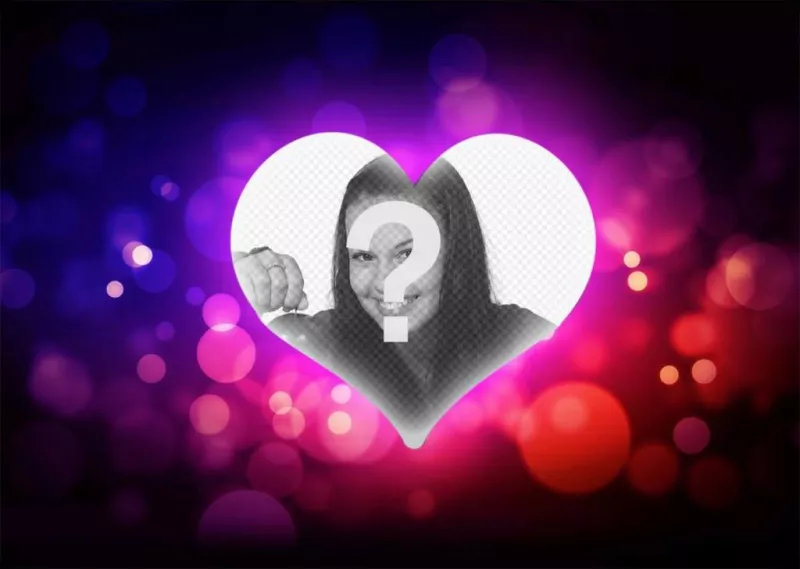 Decorar fotografias en forma de corazon - Fotoefectos