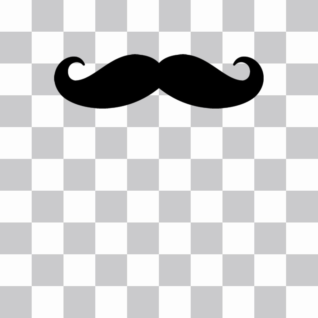 Stickers de un bigote Hispter para poner en tu foto - Fotoefectos