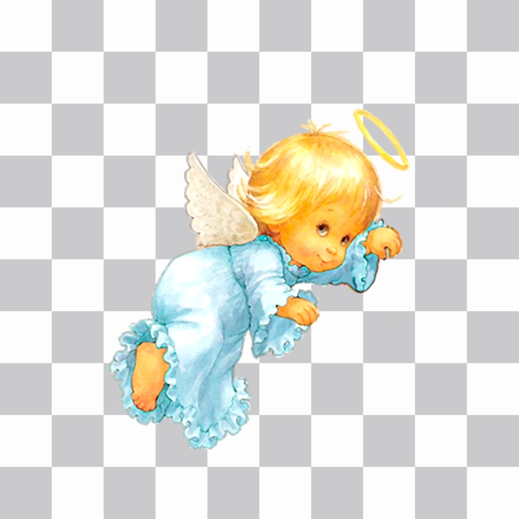 Sticker de un angelito de dibujo - Fotoefectos