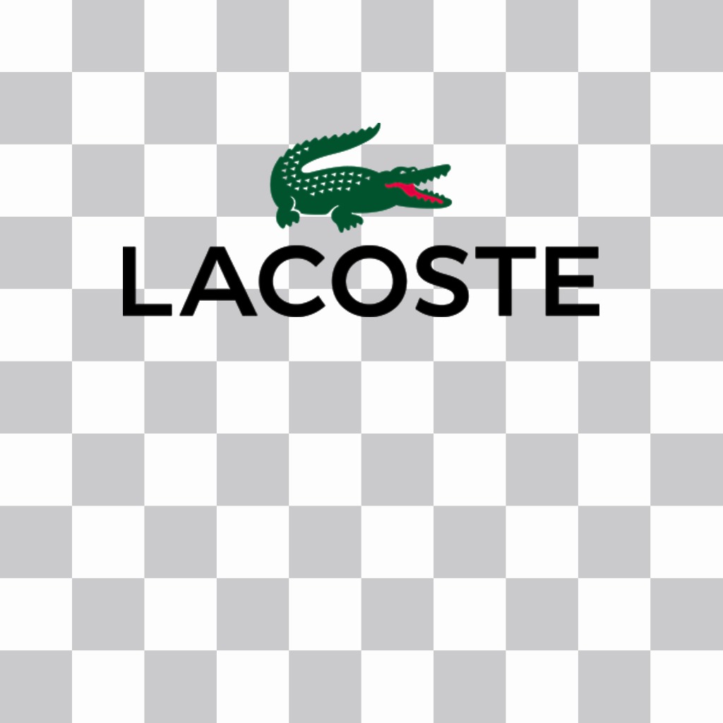 Sticker del logo de Lacoste para poner en tus fotos - Fotoefectos
